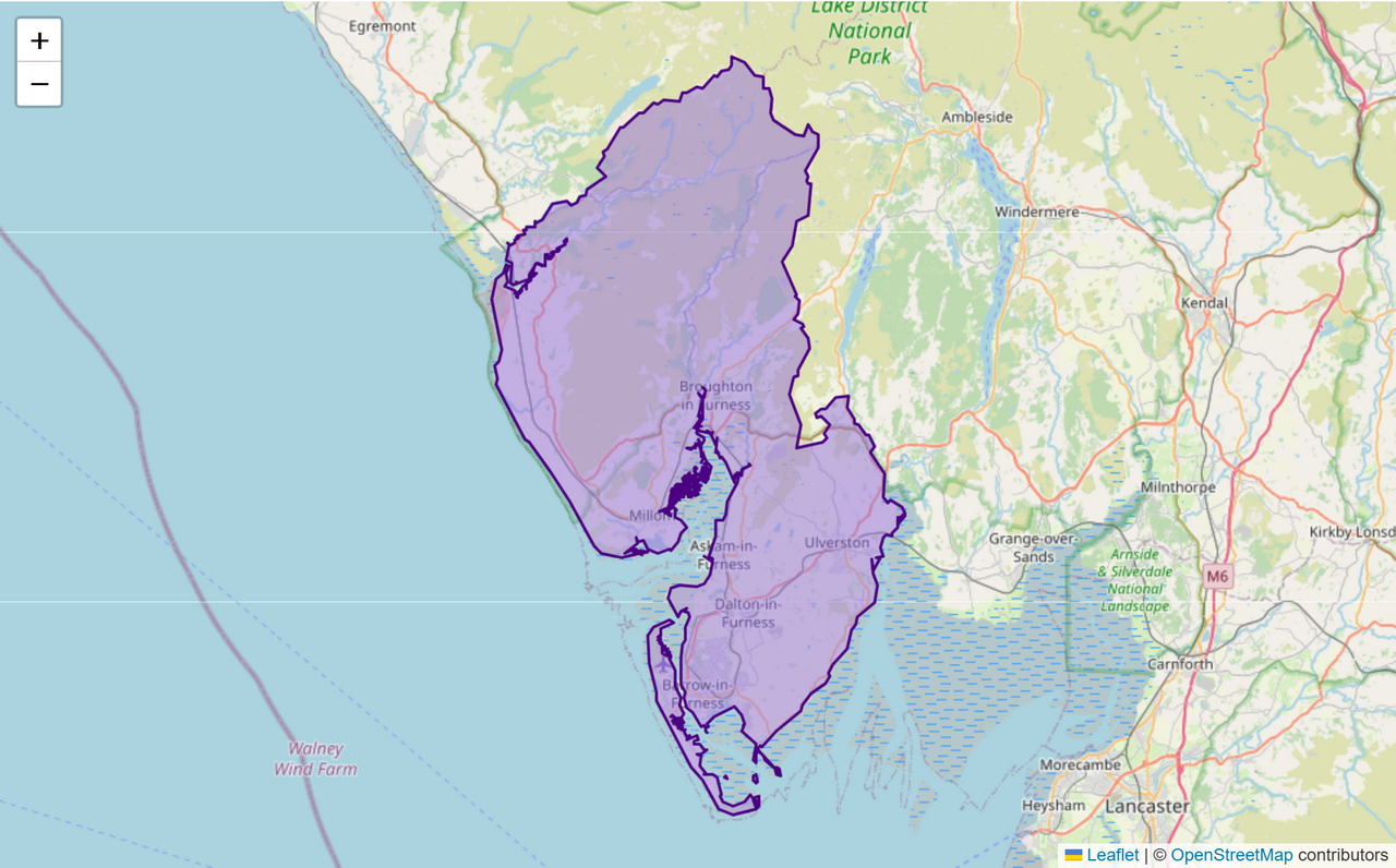Barrow and Furness Constituency: Map, Wards & Population | Baseview UK