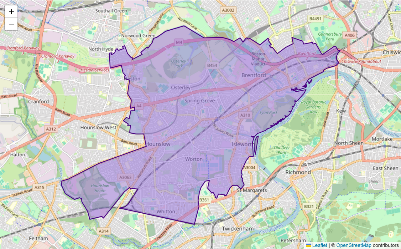 Brentford and Isleworth Constituency: Map, Wards & Population Data ...
