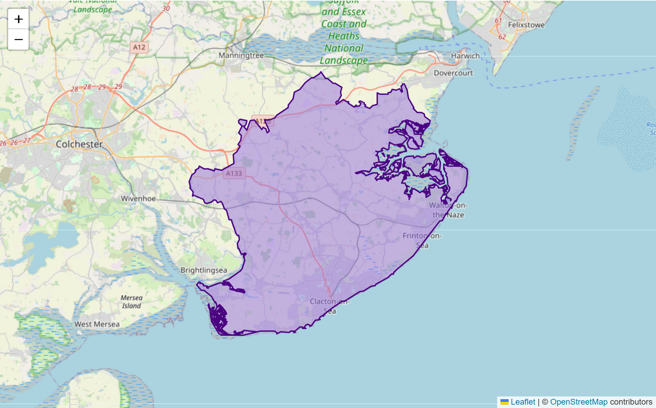 Clacton Constituency: Map, Wards & Population Data | Baseview UK