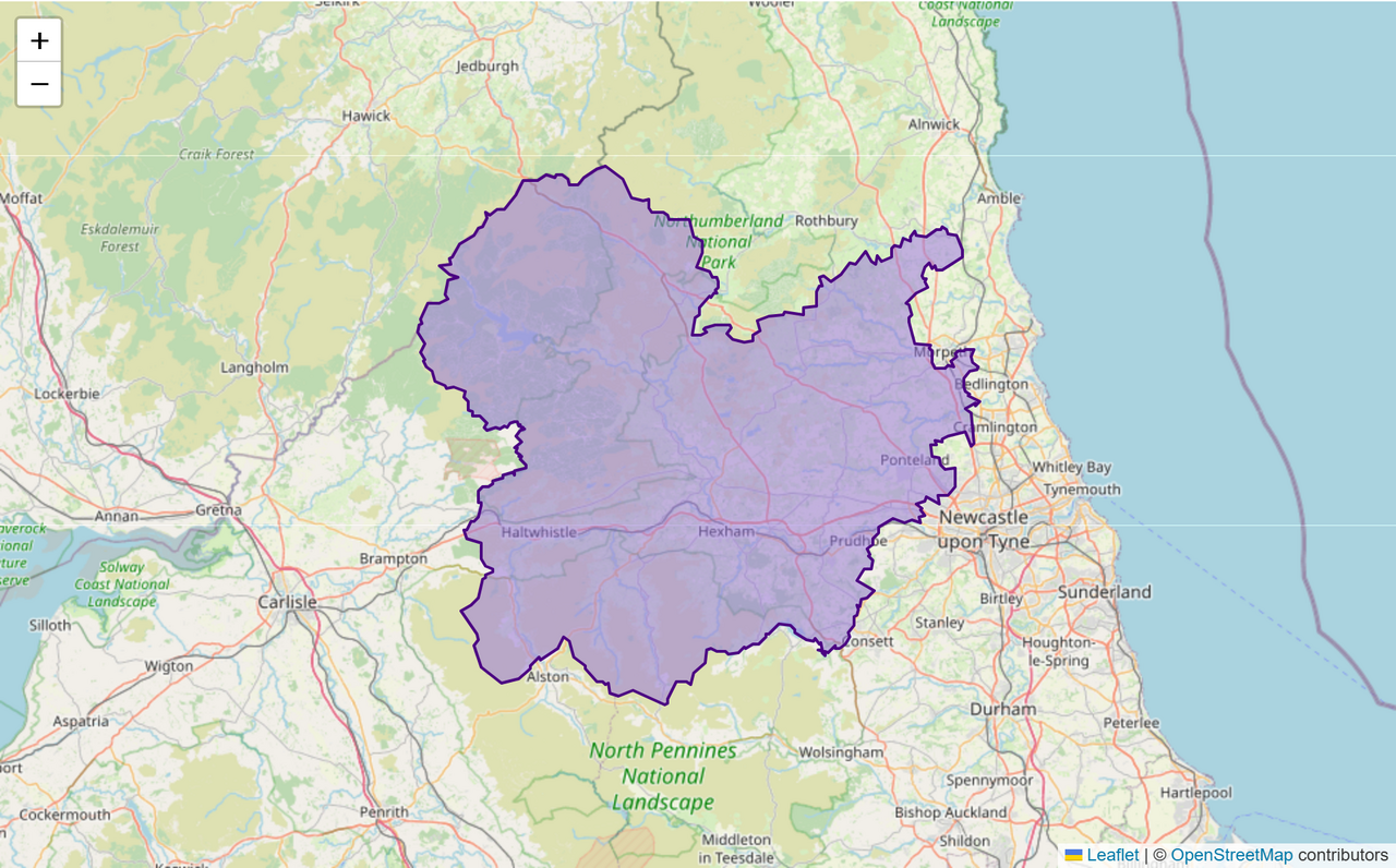 Hexham Constituency: Map, Wards & Population Data | Baseview UK