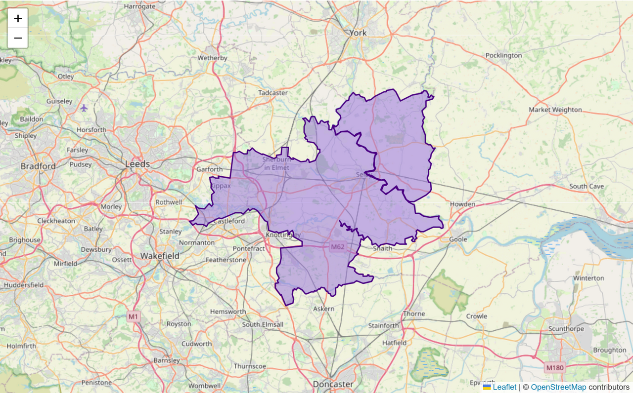 Selby Constituency: Map, Wards & Population Data | Baseview UK