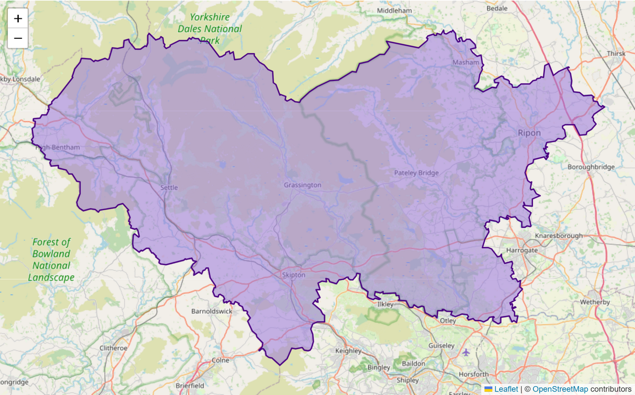 Skipton and Ripon Constituency: Map, Wards & Population Data | Baseview UK