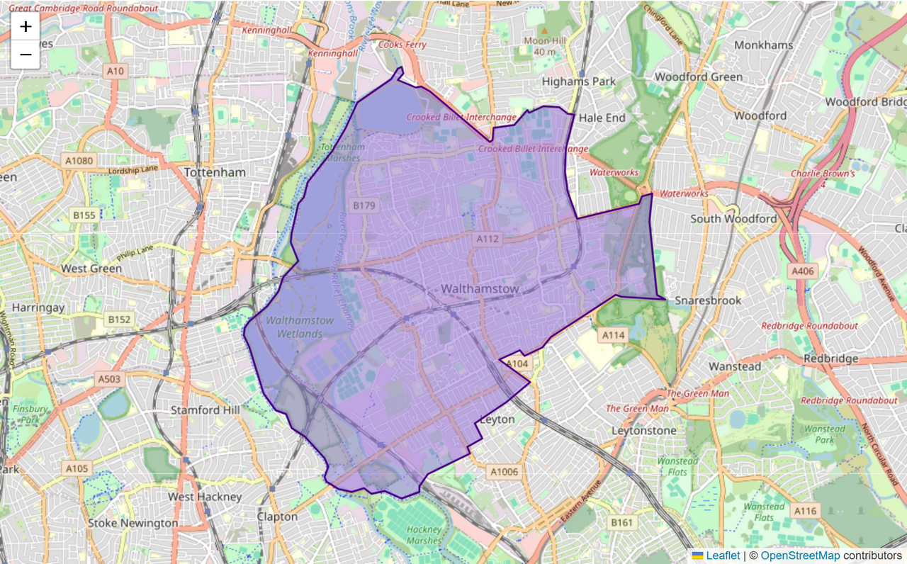 Walthamstow Constituency: Map, Wards & Population | Baseview UK